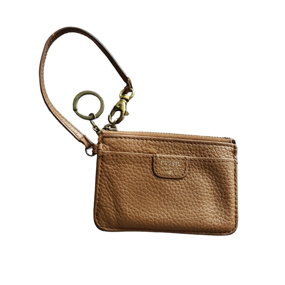 Fossil | Bags | Fossil Coin Purse Pouch Card Holder Wallet Brown 5 ...